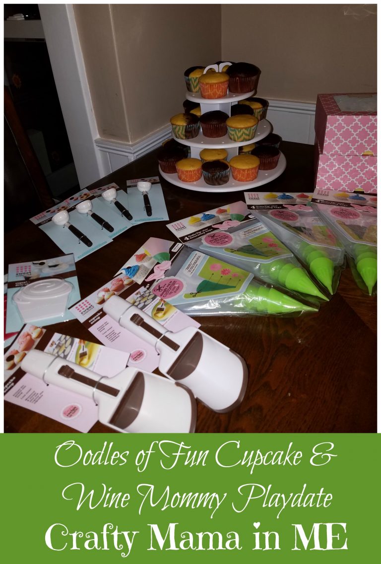 Oodles of Fun Cupcake & Wine Mommy Playdate - Crafty Mama in ME!