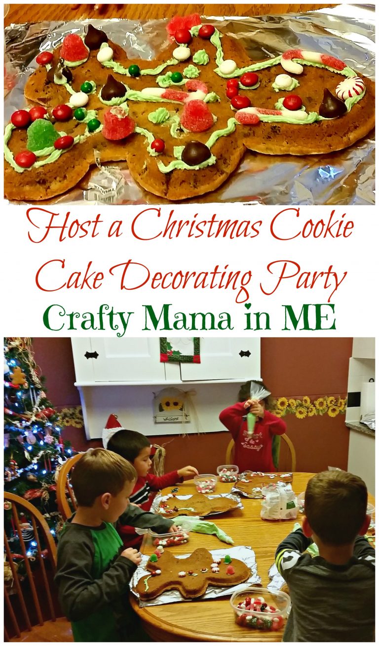 How to Host a Christmas Cookie Cake Decorating Party - Crafty Mama in ME!