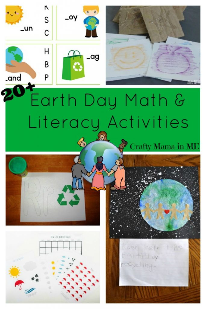 Earth Day Math And Literacy Activities For Kids Free Printables