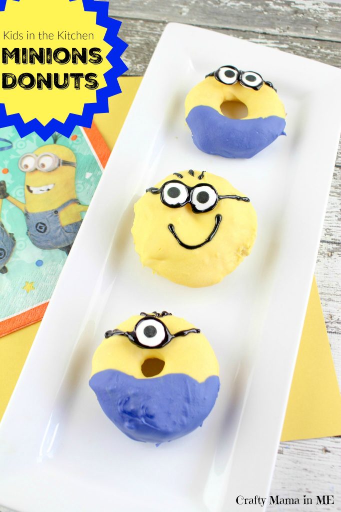 Kids in the Kitchen: Make Fun Minions Donuts - Crafty Mama in ME!