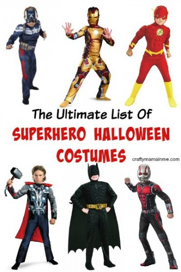 The Ultimate List of Superhero Halloween Costumes - Crafty Mama in ME!
