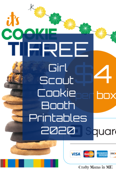 Girl Scout Cookie Booths - Free Printables 2020 - Crafty Mama in ME!